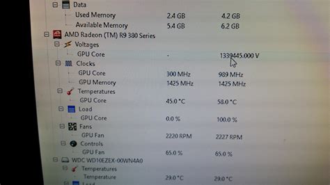 r9 380 gpu extremely high voltage after crash r amdhelp