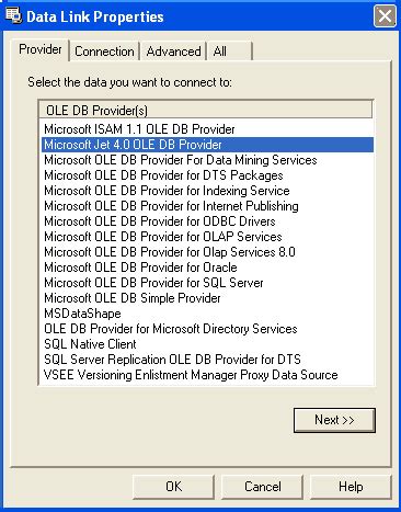 ADO NET OleDb Data Adapters In VB NET