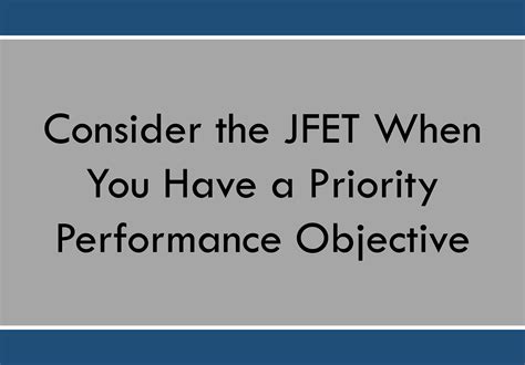 Consider The JFET Linear Systems