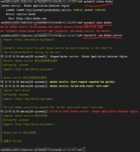 请教docker engine启动失败目前是图片中显示的状态 新手园地 Debian中文论坛