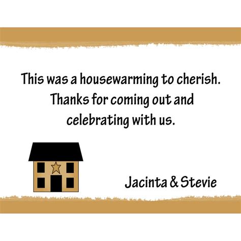 Thank You Card For Housewarming Party At Timothy Greenwell Blog