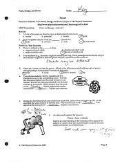 Physics Classroom Energy HW Answers Pdf Course Hero