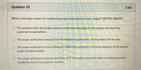 Solved What Is The Major Reason For Conducting Scope