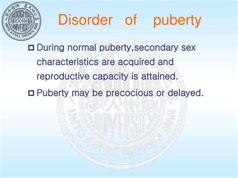 PPT Disorders Of Puberty PowerPoint Presentation Free Download ID