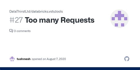 Too Many Requests · Issue 27 · Datathirstltddatabricksvststools