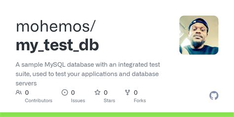 github mohemos my test db a sample mysql database with an integrated