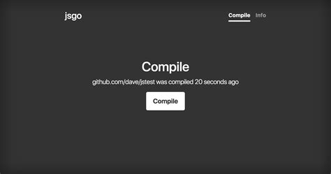 GitHub Dave Jsgo GopherJS Compiler Serving Framework And CDN