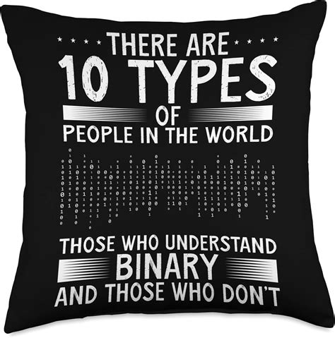 Amazon Com There Are Types Of People In The World Those Who Coding Throw Pillow Home