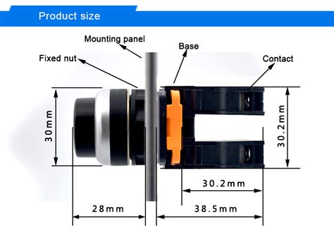 La38 11zs Power Self Locking Head Button 22mm Key Button Switch Key Switch And Key Switches