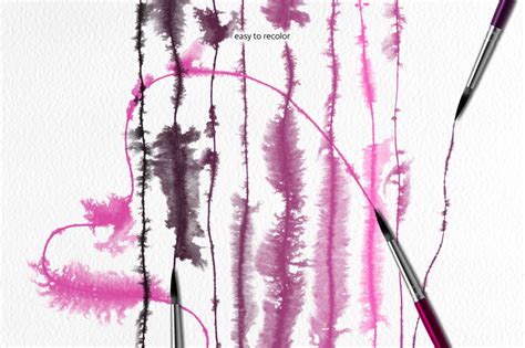 Runny Ink Brushes For Adobe Illustrator Add Ons Graphicriver