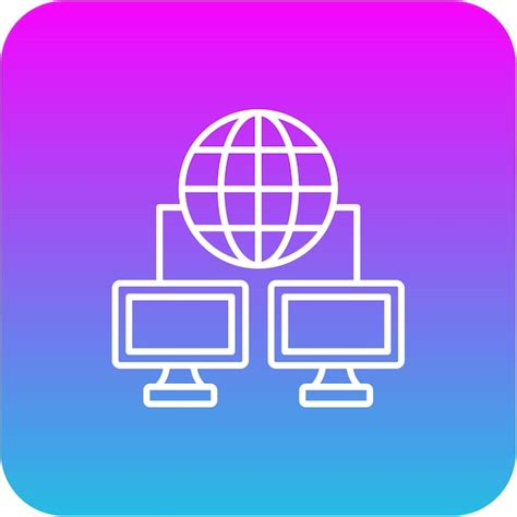 premium vector computer networking icon