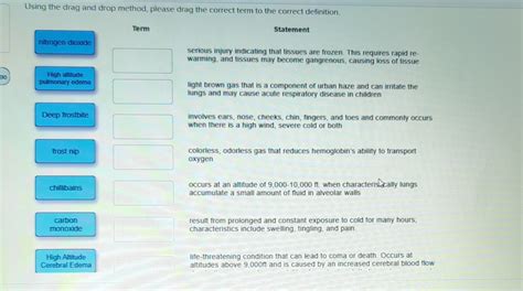 Solved Using The Drag And Drop Method Please Drag The Chegg Com
