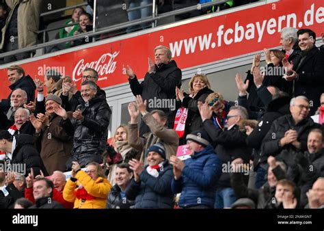 Chairman Of The Board Oliver Kahn And President Herbert Hainer Celebrate Goal Success In The