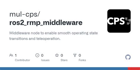 Github Mul Cpsros2rmpmiddleware Middleware Node To Enable Smooth