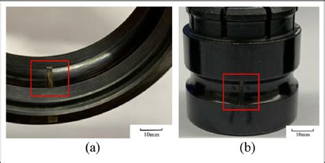 Test Bearing With Compound Fault A Defect Of Outer Raceway And B Download Scientific