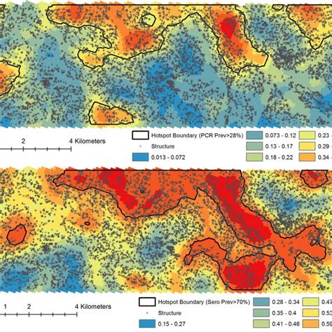 Predicted Malaria Prevalence Using Model Based Geostatistics Results