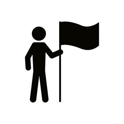 Man Waving Flag Vector Art Icons And Graphics For Free Download