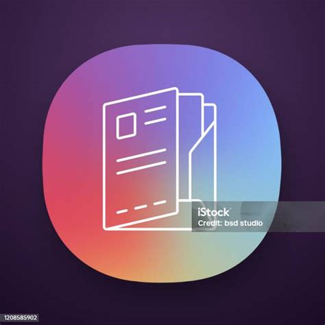 문서 폴더 종이 케이스 앱 아이콘 Ui Ux 사용자 인터페이스 웹 또는 모바일 응용 프로그램입니다 포트폴리오 벡터 절연 그림입니다 기업 문서 관리 조직 회사 서기 액세서리