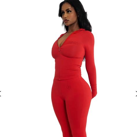 💕body By Raven Red Flare Leggings 💕never Worn 💕size Depop