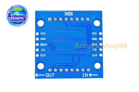 Max7219 Dot Matrix Module Control Module Mcu Control Drive Led สีแดง