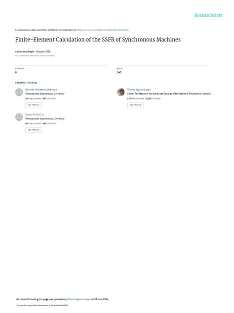 Synchronous Machine Parameters From Frequency Response Finite Element Simulations And Genetic