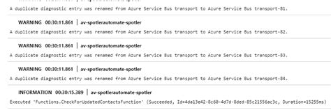 A Duplicate Diagnostic Entry Was Renamed From Azure Service Bus Transport To Azure Service Bus