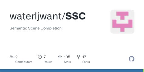 github waterljwant ssc semantic scene completion