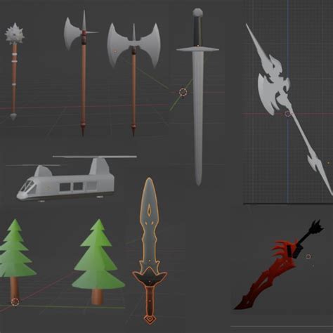 model 3d game assets in blender by sagekiller432 fiverr