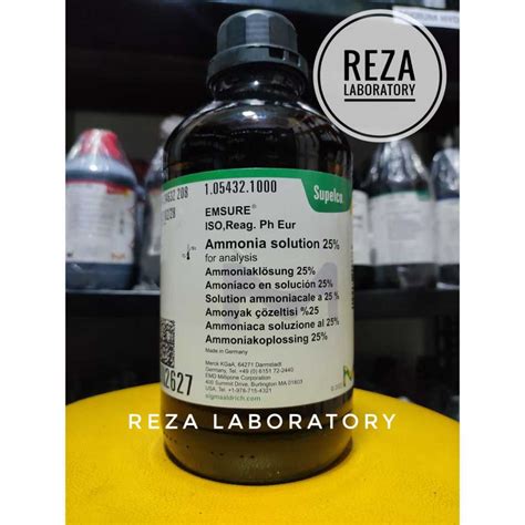 Jual Ammonia Solution Larutan Amonia Nh4oh Merck 105432 1l Original Shopee Indonesia