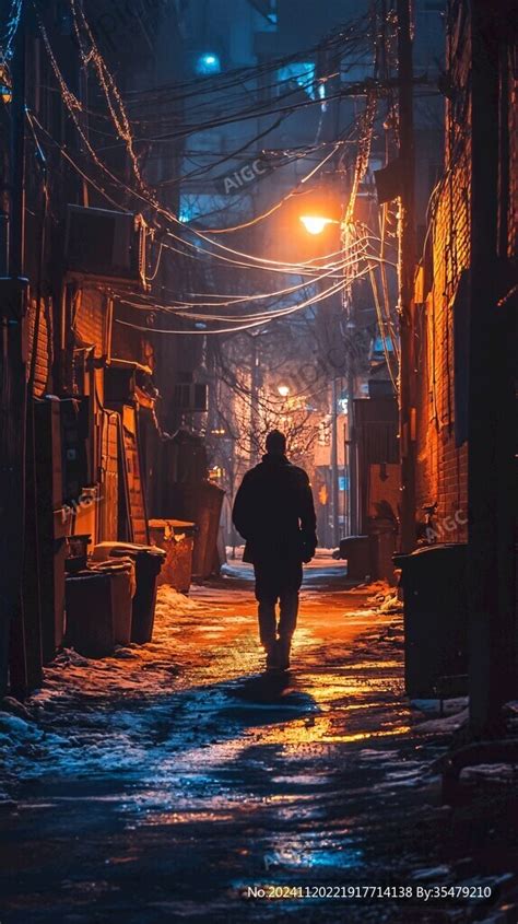 Ai创作图街巷背影 小巷夜归人 灯下路人 弄堂少年 夜色中行走的人 陋巷 冬天夜归人 巷道路人 夜路人 路灯下的人 深巷 都市夜归人 路人背影 夜晚雨中行走的人 弄巷 昵图网