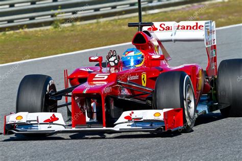 Scuderia Ferrari F1 Fernando Alonso 2012 Stock Editorial Photo