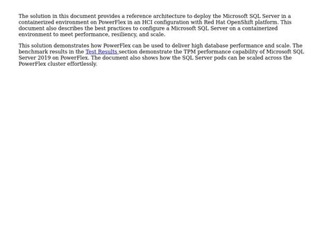 Summary Deploying Microsoft Sql Server Containers On Openshift With