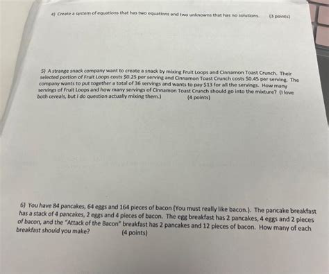 Solved 1 Find All Solutions For The Following System Of