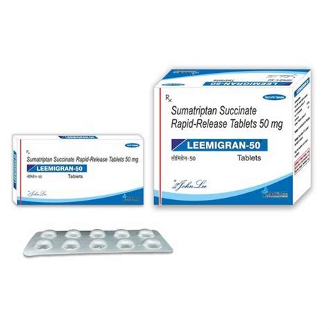 Sumatriptan Succinate Tablets 50mg Drug Type General Medicines At Best Price In Mumbai