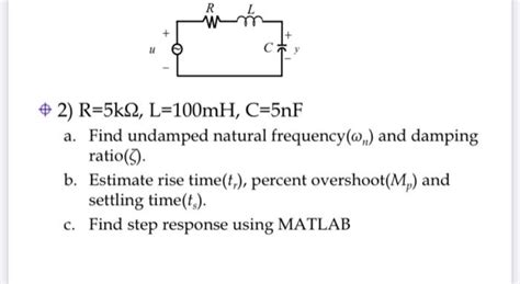 Solved In My Matlab Rise Time Is 24563is This Rise Time