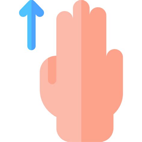 Swipe Up Basic Rounded Flat Icon