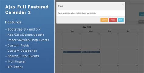Php Calendar Code And Scripts From Codecanyon