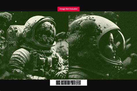 Premium Psd Noise Distortion Photo Effect For Square