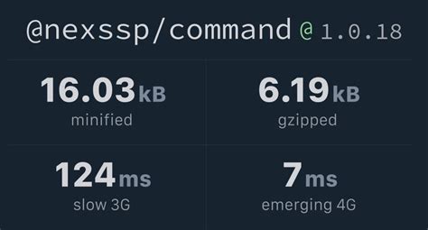 nexssp command bundlephobia