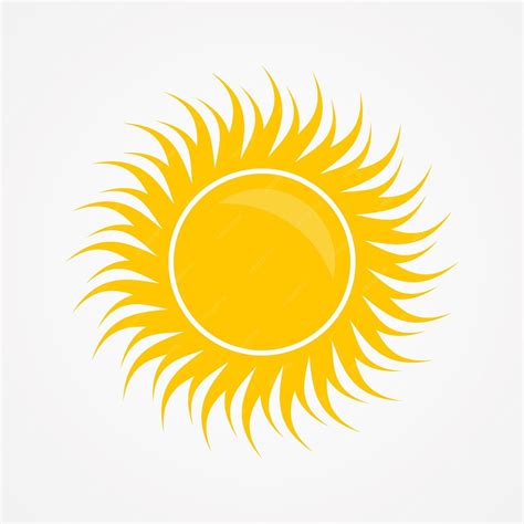 Premium Vector Creative Abstract Graphic Design For Sun Yellow Color