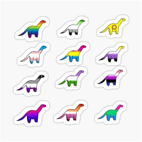 Pride Dinos Sticker For Sale By Ph2506 Redbubble