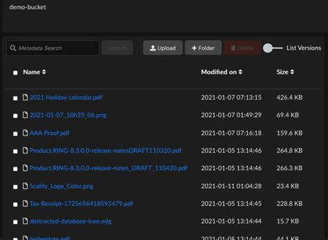 upload objects to buckets — zenko 2 5 1 documentation
