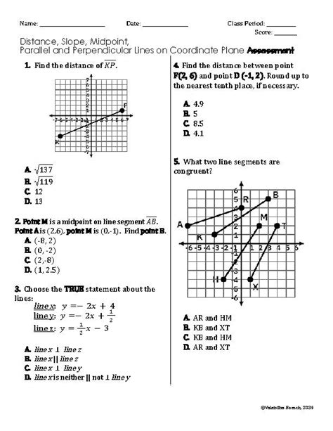 Geometry Multiple Choice Assessment Bundle Classful