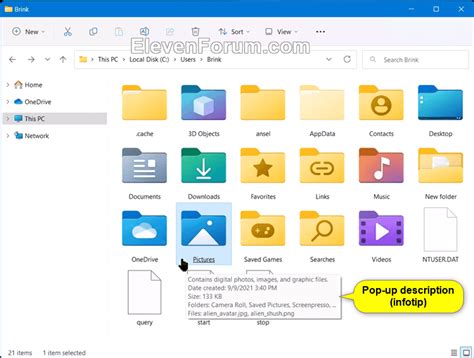 Enable Or Disable Pop Up Description For Folder And Desktop Items In Windows 11 Windows 11 Forum