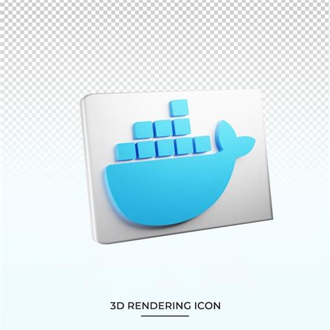 Premium Psd Docker Rendering 3d Icon