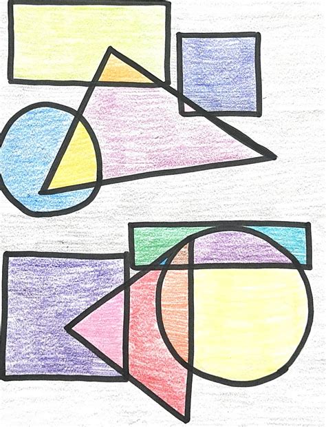 Overlapping Shapes By Teaching Heartwork To Little Minds Tpt