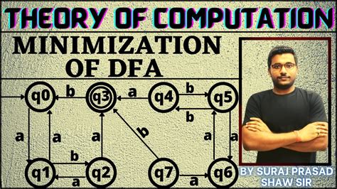 82 Theory Of Computation Minimization Of Dfa By State Partition Table