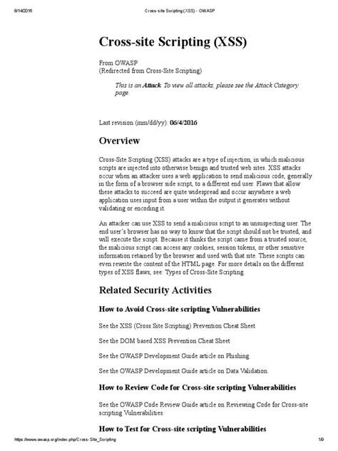 Cross Site Scripting Xss Owasp Pdf Cookie Information Science