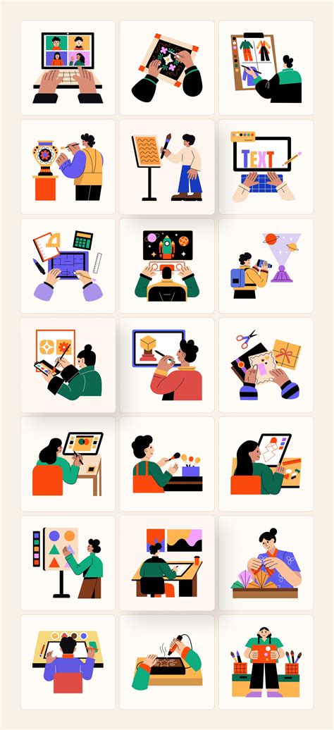 Creative Illustrations On Yellow Images Creative Store 146024