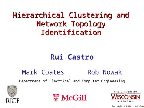 ppt [ppt]hierarchical clustering and network topology · web viewtitle